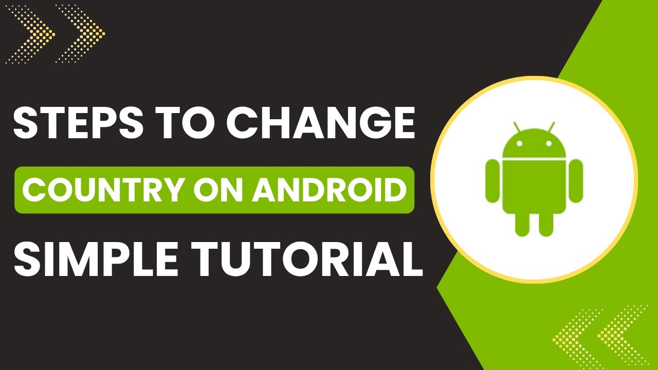 How To Change Country On Android - YouTube