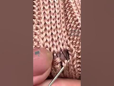 Ремонт дырки в свитере #creative - YouTube