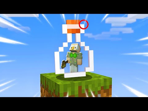 Minecraft'ta TÜM DÜNYA ŞİŞE İÇİNDE!
