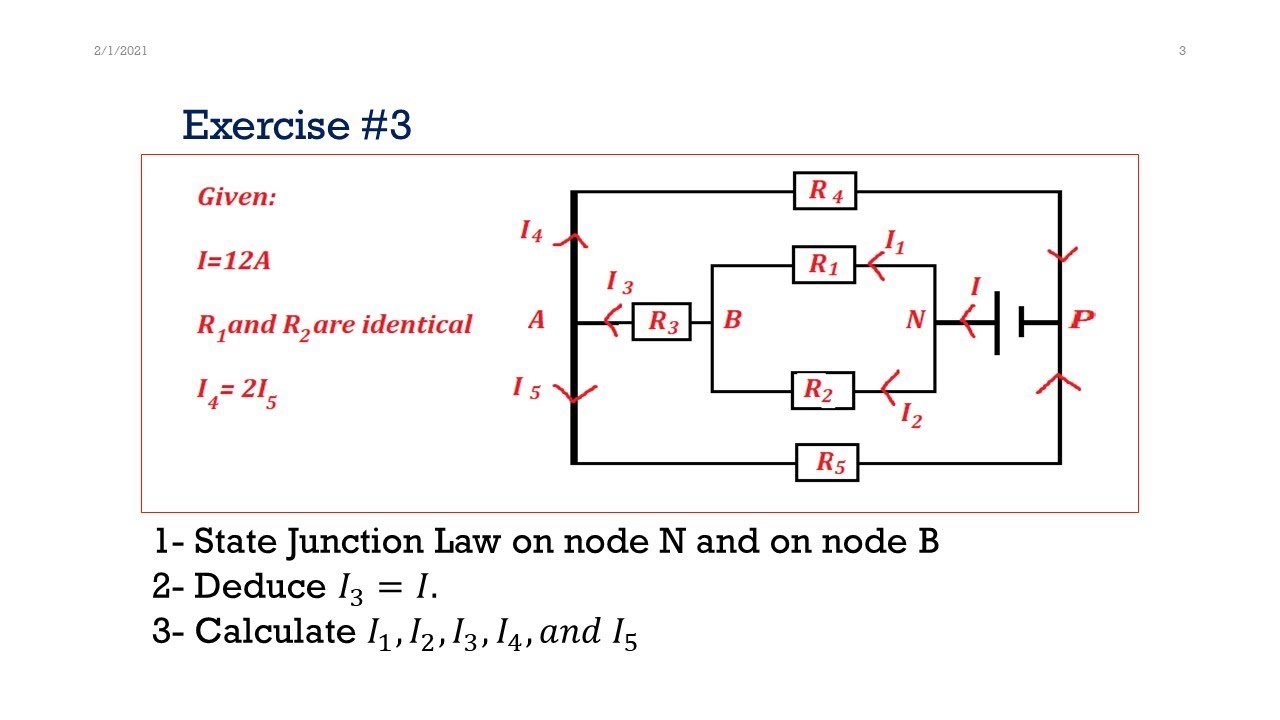 4# grade 10 current Solved Exercise about Junction rule 2 - YouTube
