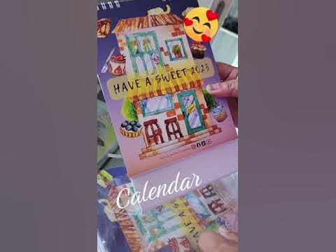 Unboxing my calendars and stuff - YouTube