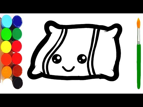 Pillow Drawing, Painting and Coloring for kids and toddlers | Draw ...
