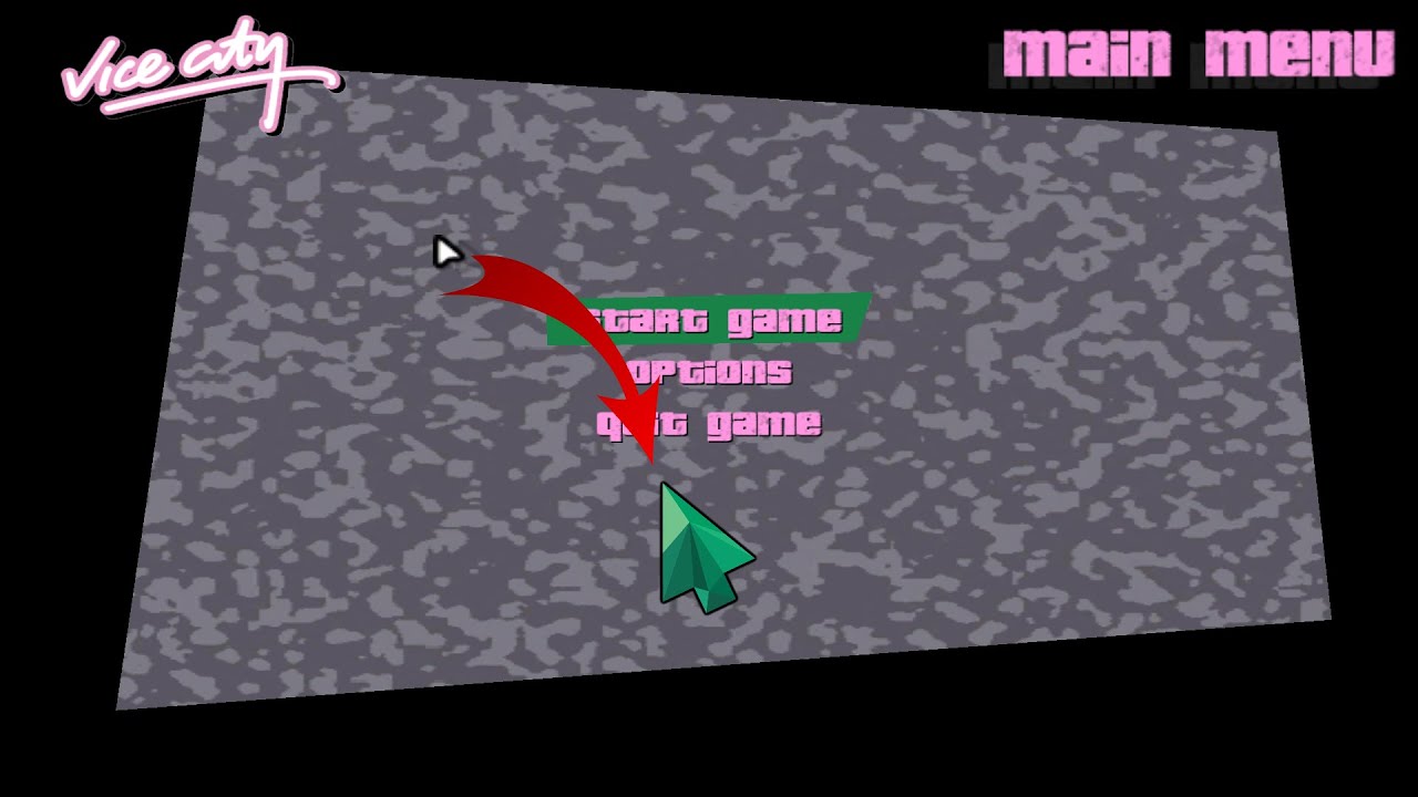 How To Change Gta Vice City Cursor - YouTube
