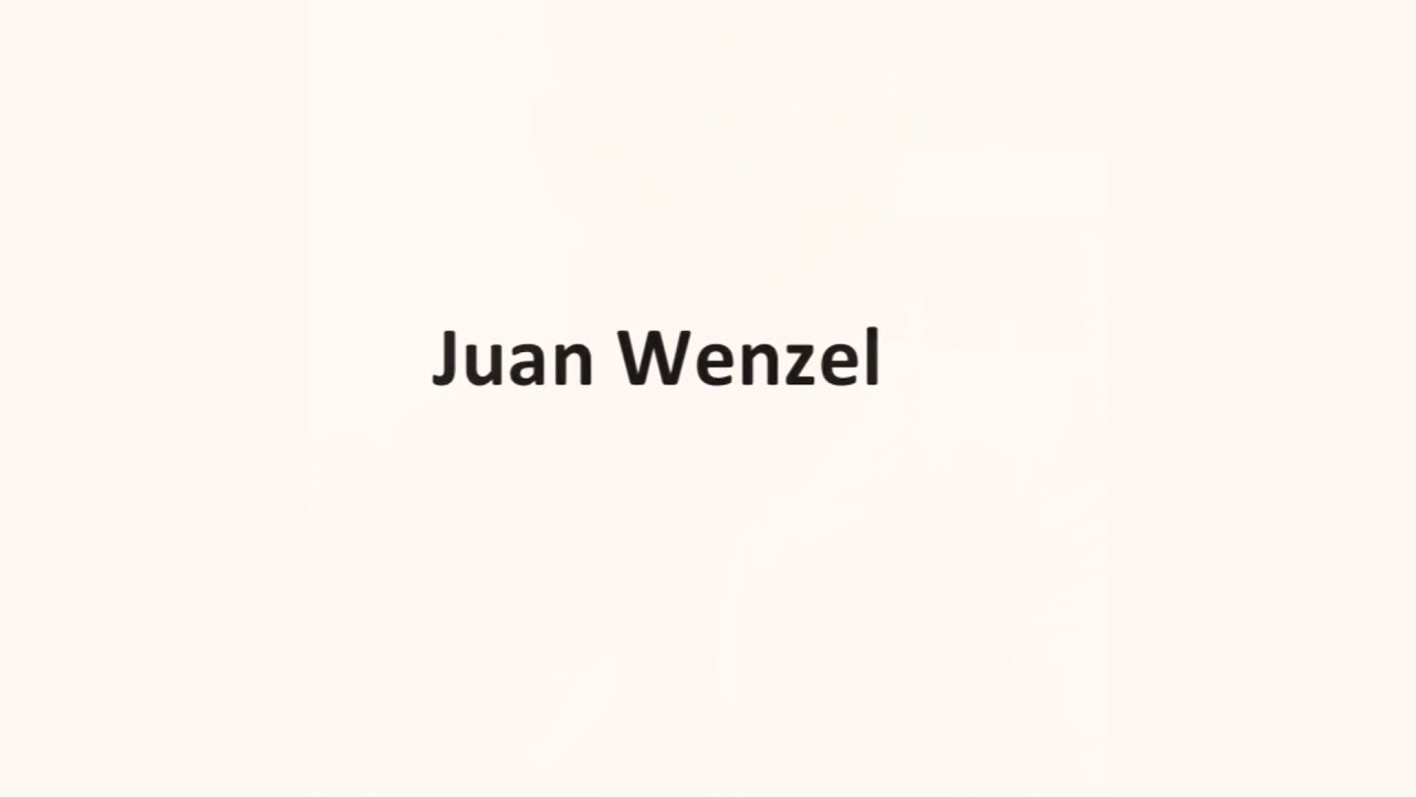 ¿Quien es Juan Wenzel? - YouTube