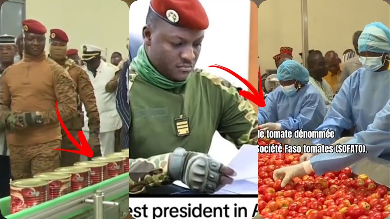 Visionary leader Ibrahim Traore's 12 million dollar tomatoes factory. # ...
