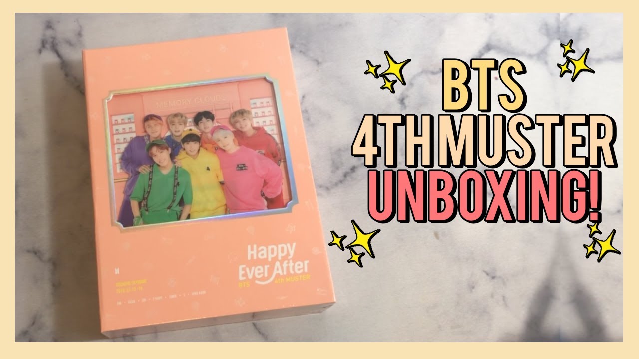 BTS 4TH MUSTER DVD "Happily Ever After" Unboxing!! - YouTube
