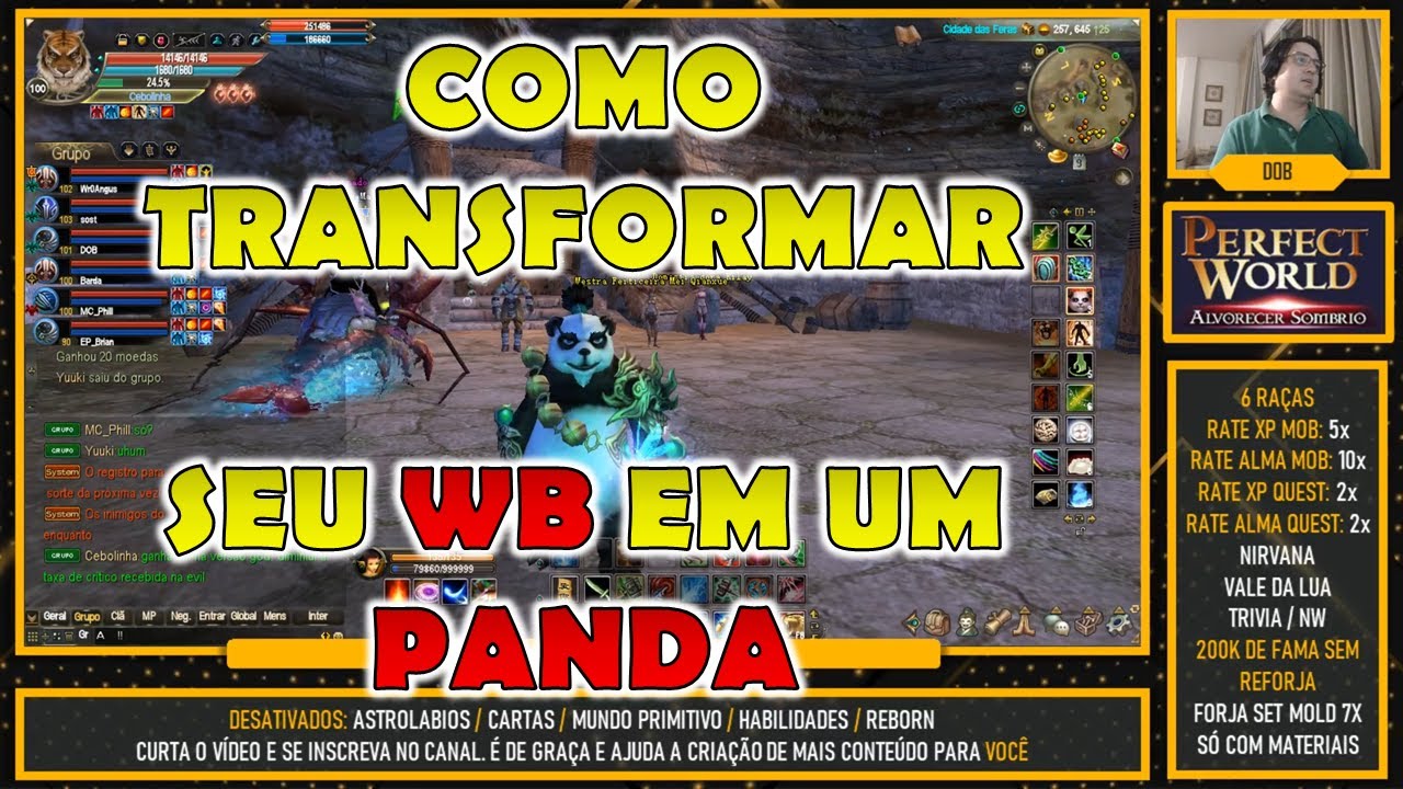 PERFECT WORLD COMO TRANSFORMAR SEU WB EM UM PANDA COM ESSÊNCIA ...