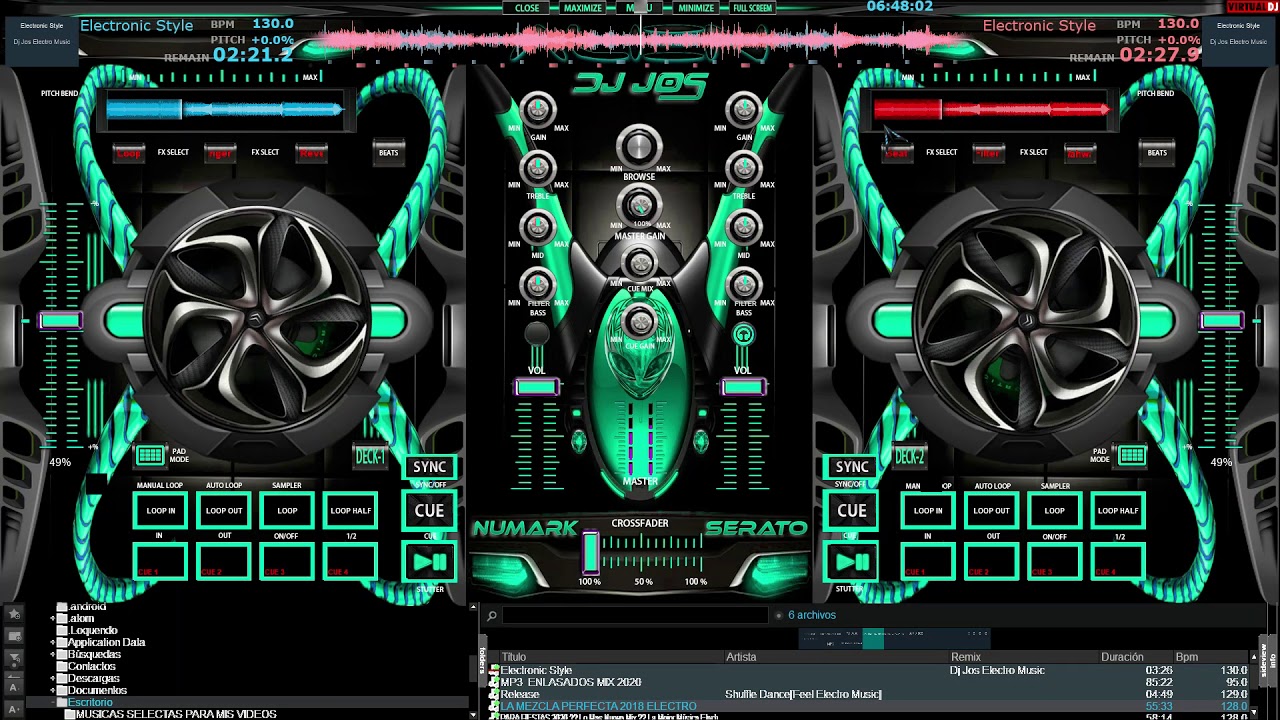 👉DESCARGA SKINS VIRTUAL DJ 8.2 SERATO NUMARK ALIEN WIT Aqua👈 - YouTube