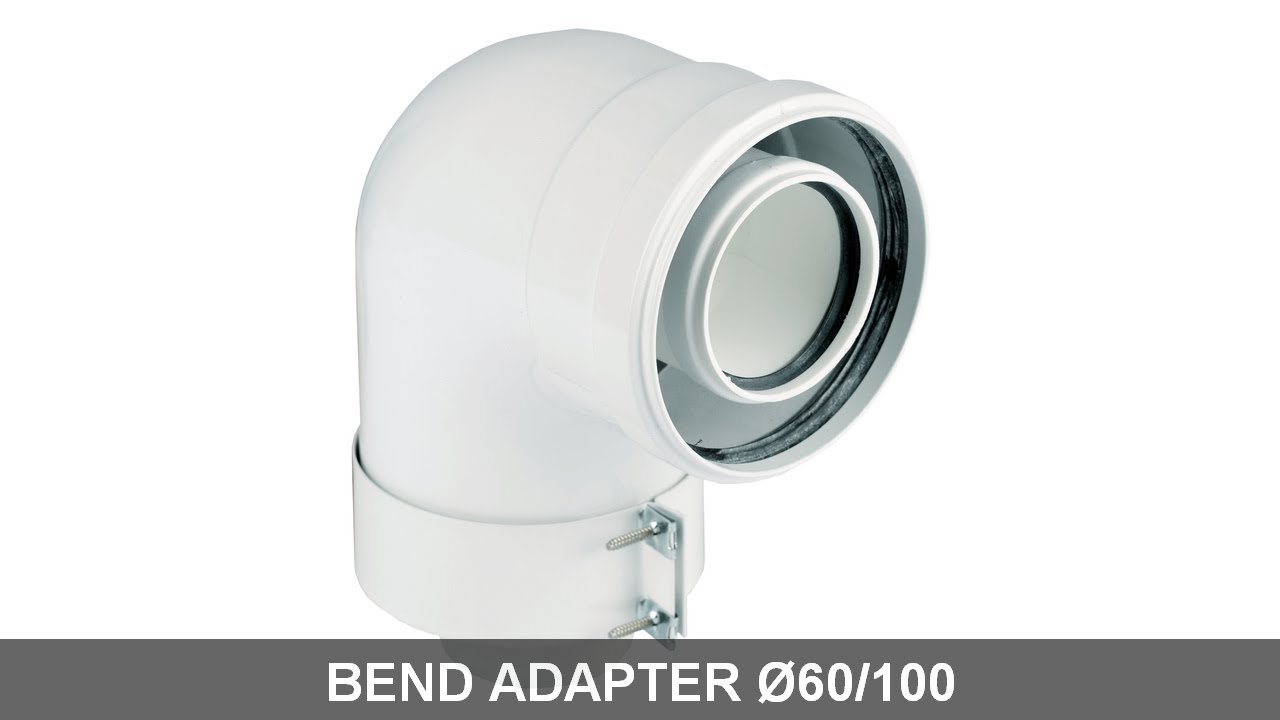 BEND ADAPTER Ø60/100 for condensing boilers - YouTube
