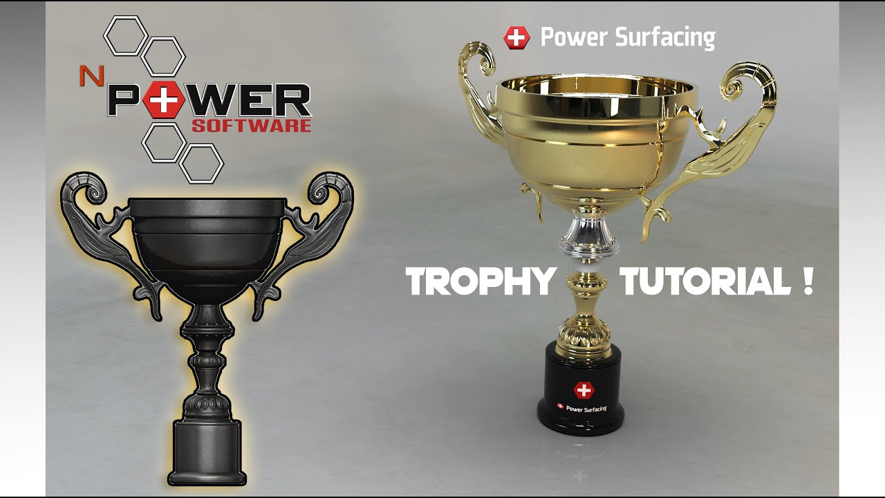 Modeling Trophy | Power Surfacing | Solidworks - YouTube