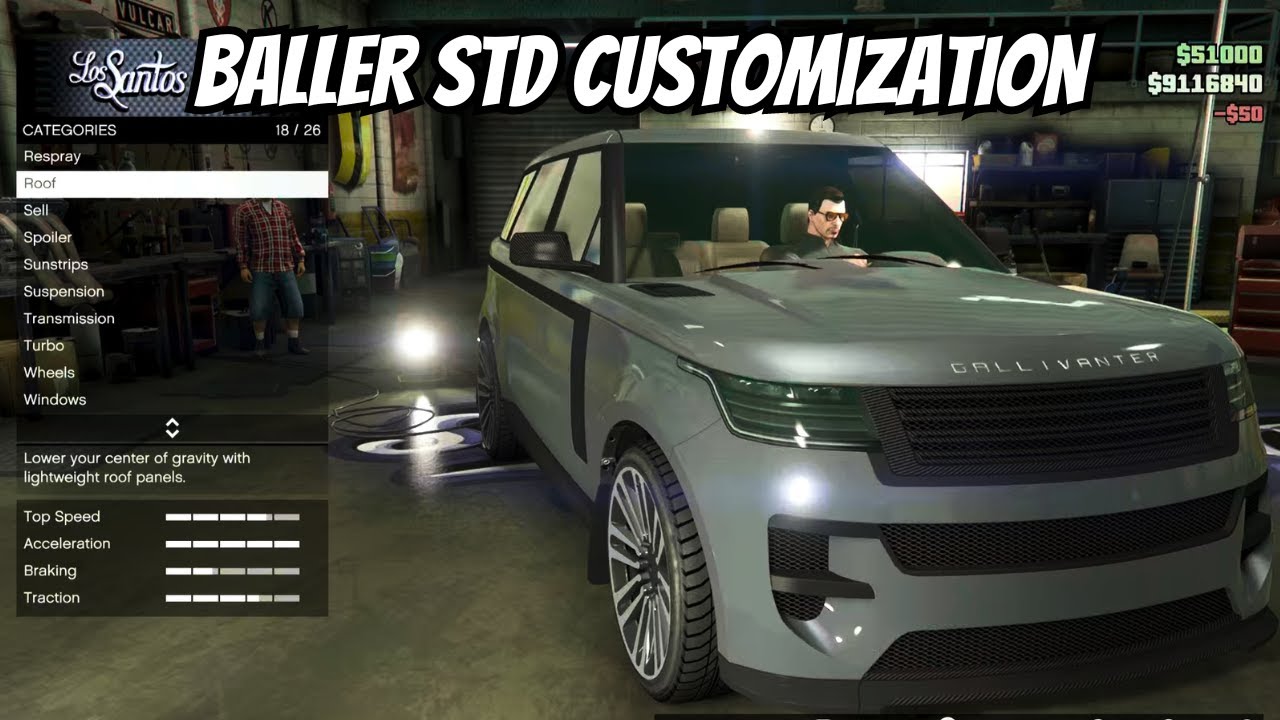 GTA Online Baller STD Customization - YouTube