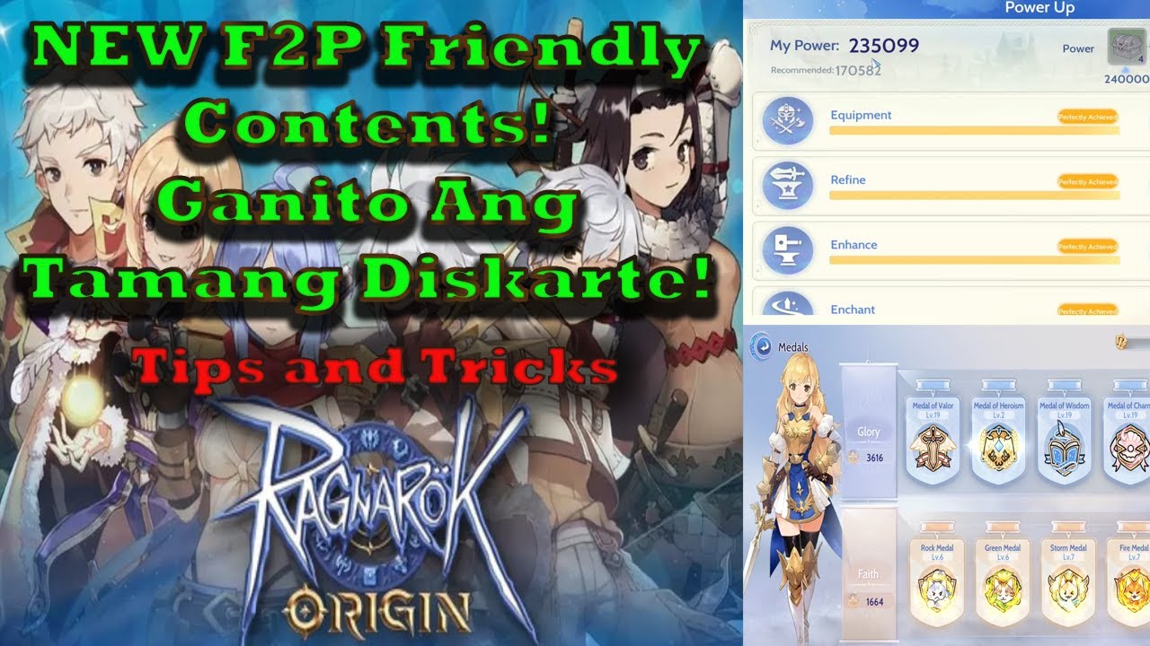 ULTIMATE F2P Guide 235K-245K+ Power EASY! | Ragnarok Origin TIPS AND ...