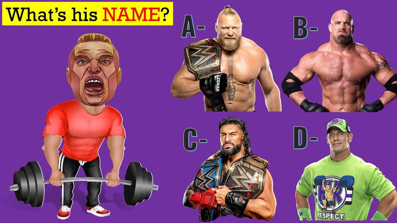 WWE QUIZ - Can You Guess WWE Wrestlers By Their Funny Cartoon Art 2022 ...