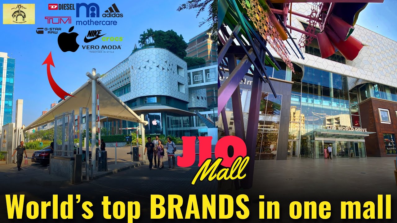 India’s most luxurious mall || luxury mall in india || JIO WORLD DRIVE ...