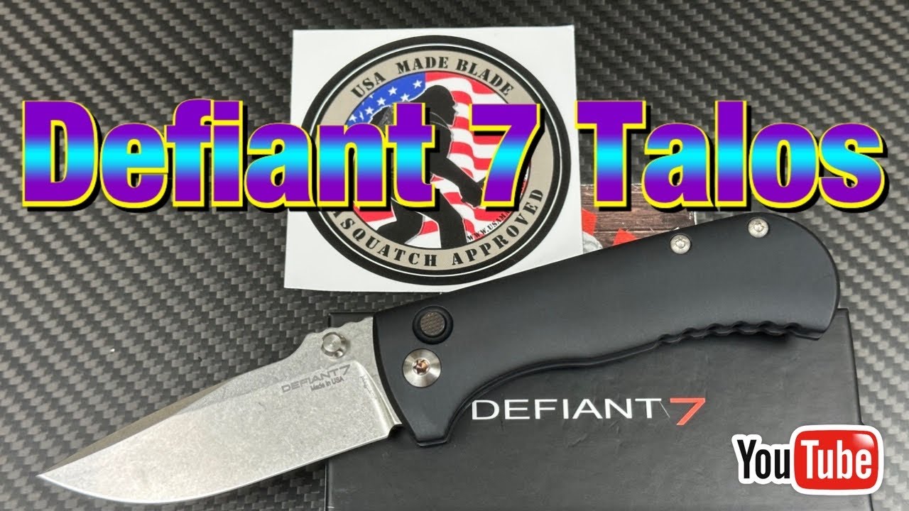 Defiant 7 Talos / USA Made Blade Exclusive / Les George Design ! - YouTube