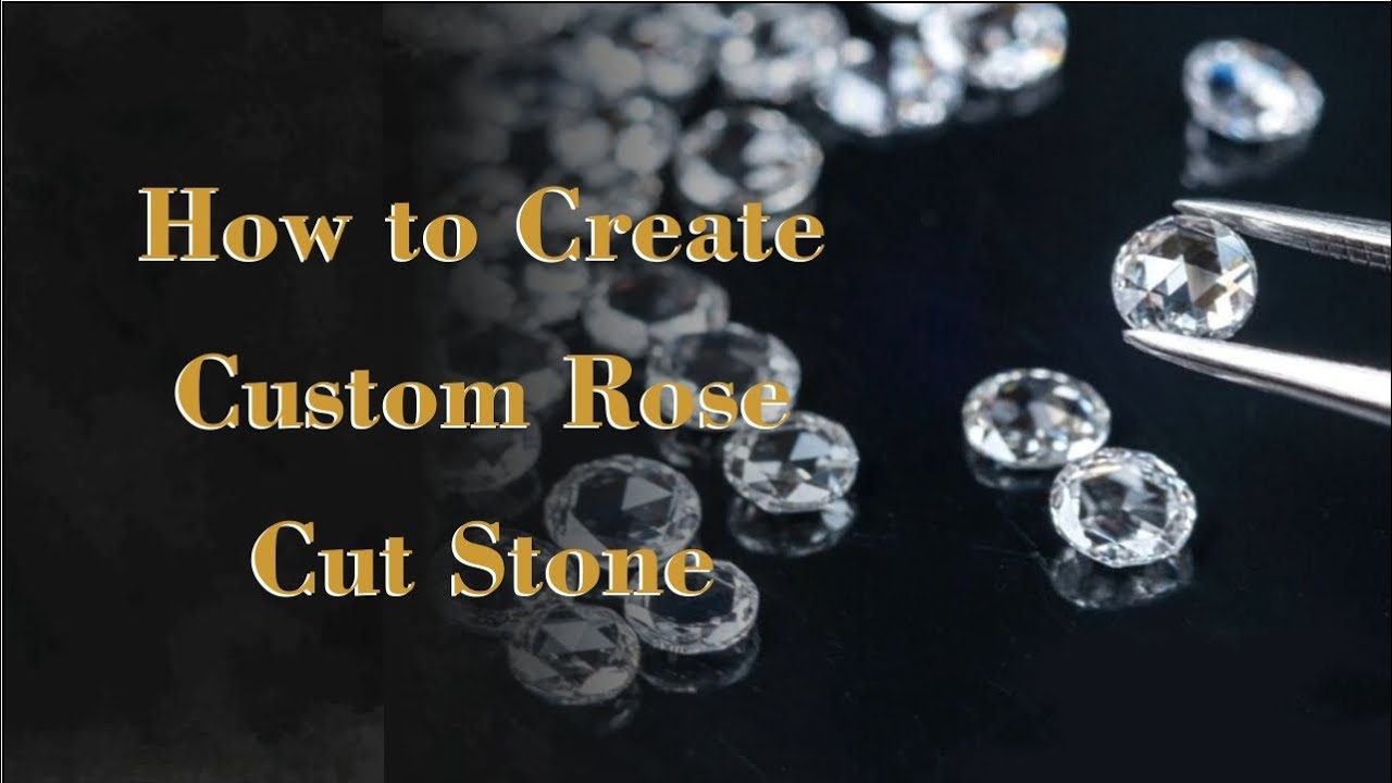 HOW TO CREATE CUSTOM ROSE CUT DIAMOND IN MATRIX || JEWELRY DESIGN ...