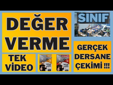 2) Değer Verme Konu Anlatımı | TEK VİDEO | Matematik Temel Kavramlar | GERÇEK DERSANE