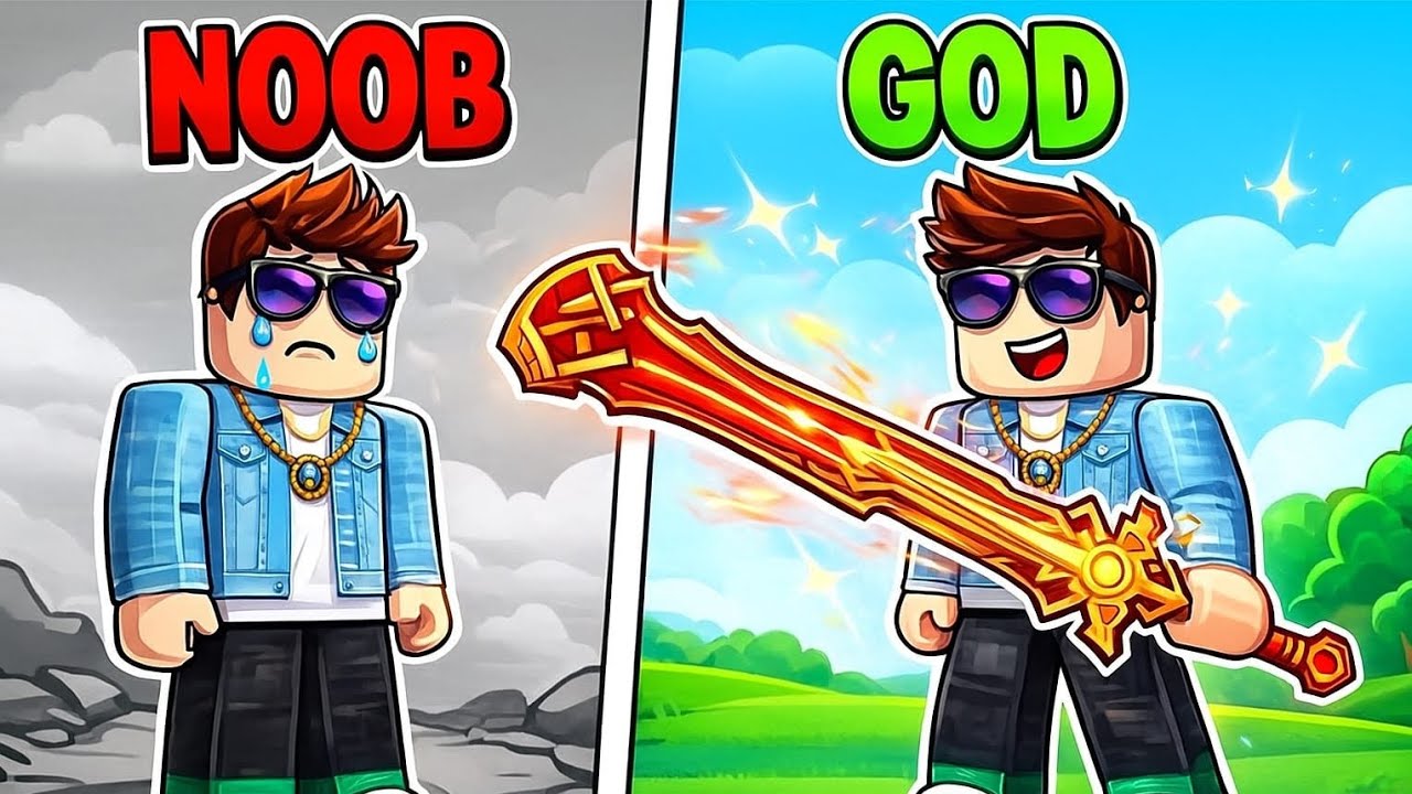 Upgrading From NOOB TO GOD in anime Swords master in Roblox! 😱 #roblox ...