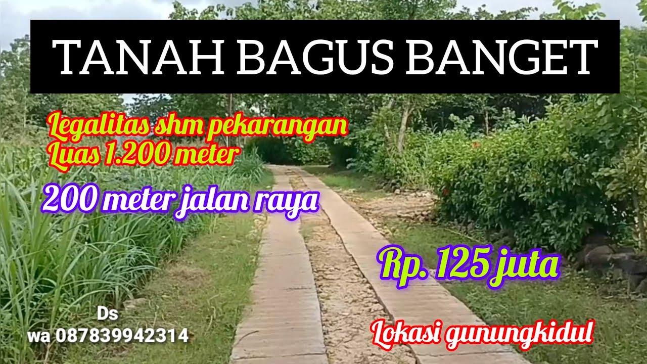 terjual......TANAH BAGUS ASRI ADEM DEKAT JALAN RAYA👍👍👍 - YouTube