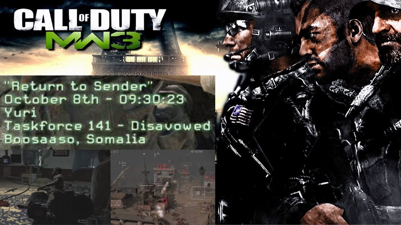 Call of Duty : Modern Warfare 3 - Return to Sender | Somalia Raid ...