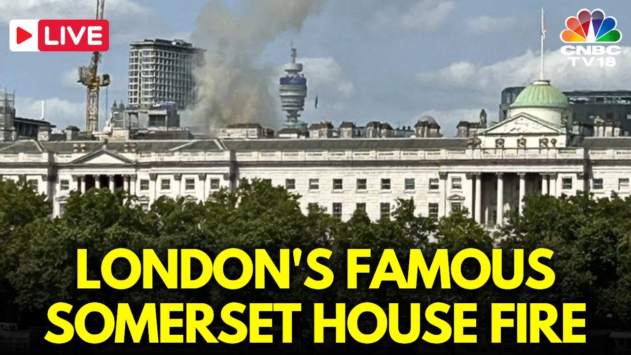 Somerset House Fire LIVE: 100 Firefighters Tackle Blaze at London's ...