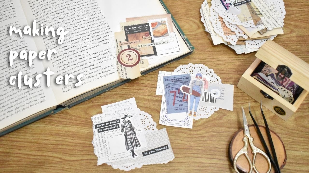 making paper clusters 📄 - YouTube