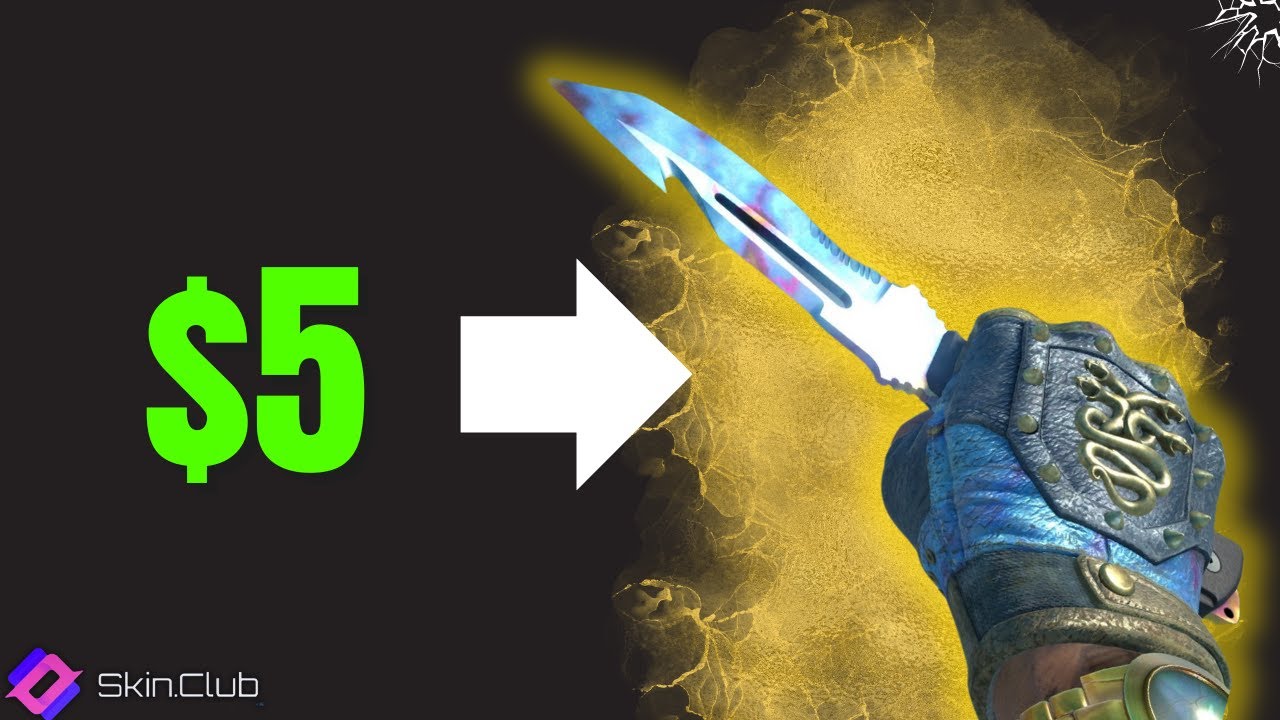 $5 TO A KNIFE (SKIN CLUB - YouTube