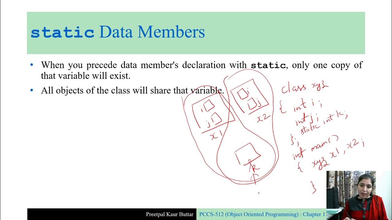 11.2.1 static Data Members - YouTube