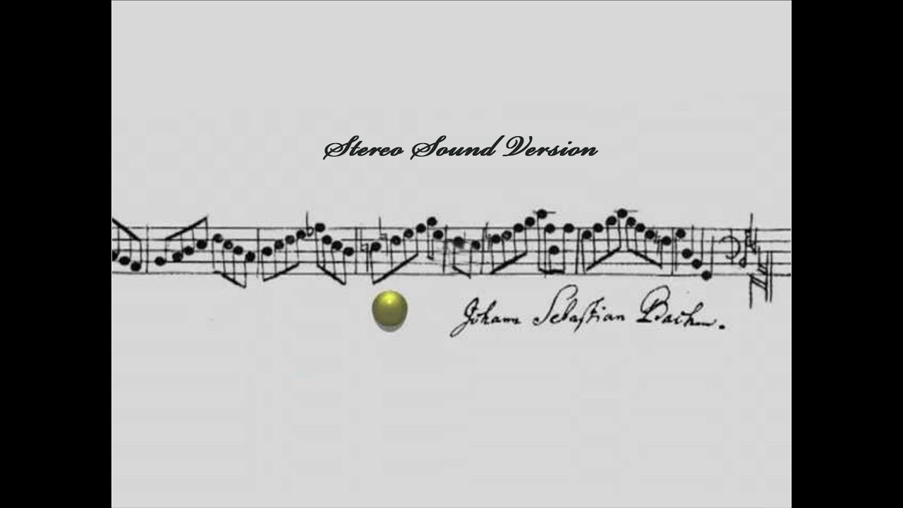 J.S. Bach - Crab Canon on a Möbius Strip←Stereo Sound→バッハ 蟹のカノン ステレオ版 ...