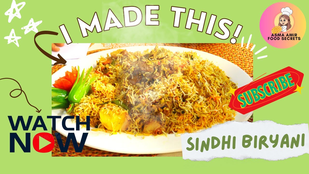 Sindhi Biryani Recipe Asma Amir Food Secrets |Food Fusion - YouTube