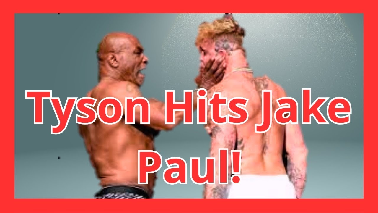 Mike Tyson slaps Jake Paul in face during final stare-down🔥 - YouTube