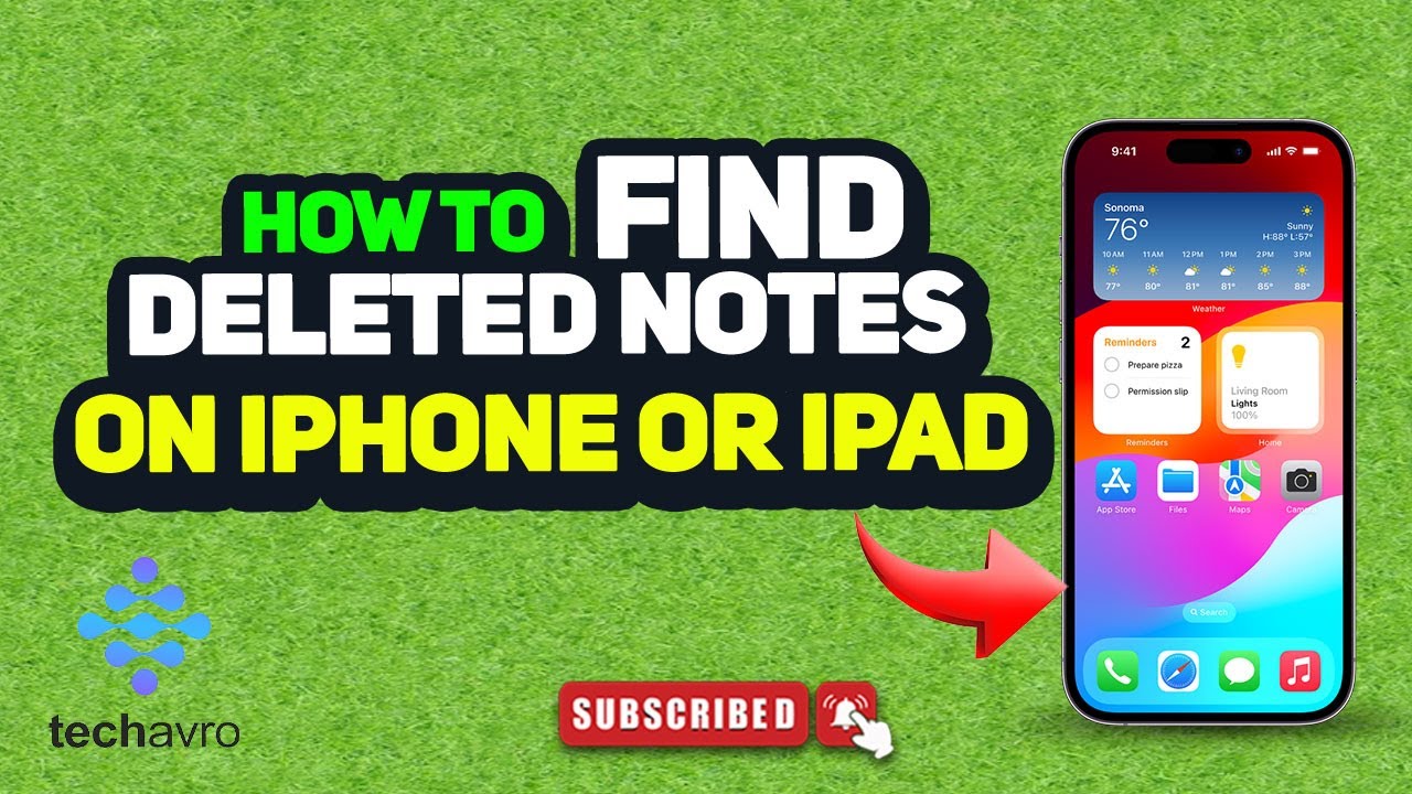How to find deleted notes on iphone iPad 2024 - YouTube