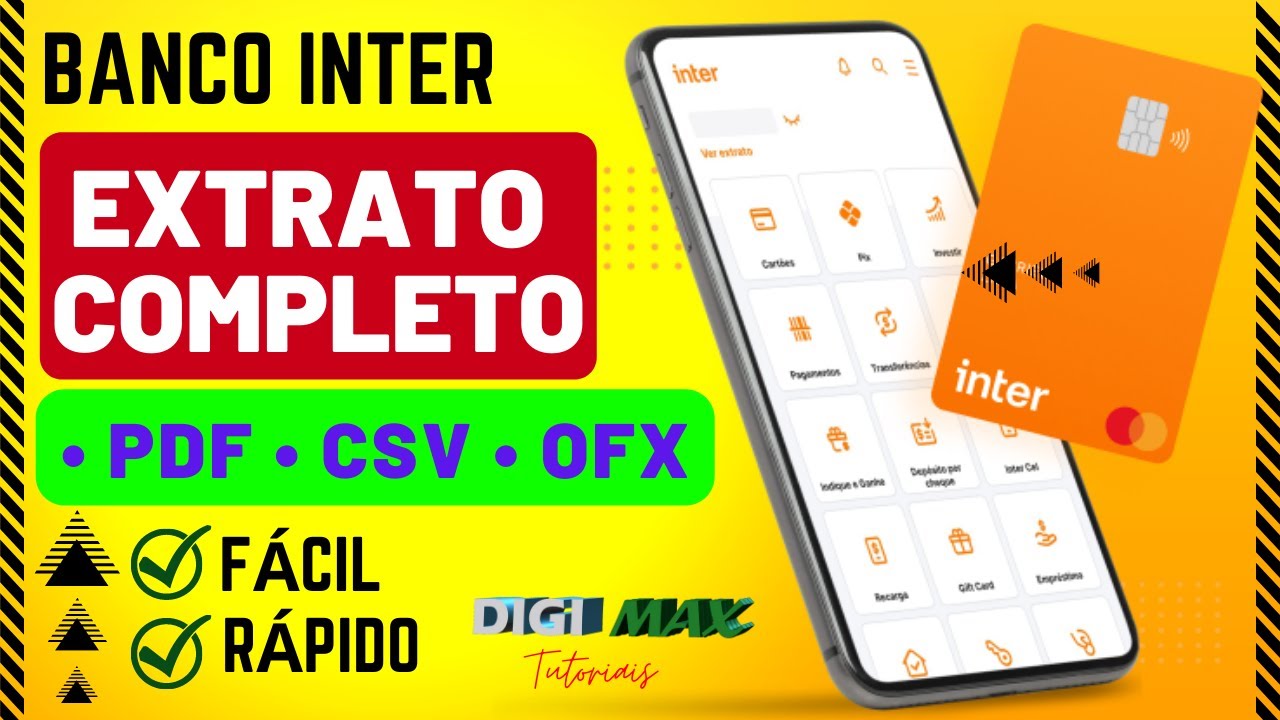 Como tirar extrato no Banco Inter. Aprenda a exportar o extrato bancário em PDF e imprimir - YouTube