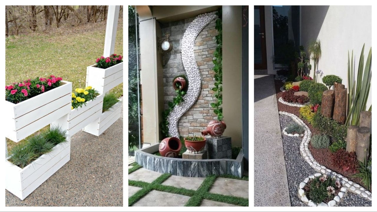 small home garden design easy and beautiful garden design - YouTube