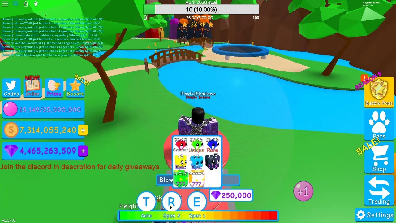 BGS live 600M event egg hatching (afk) - YouTube