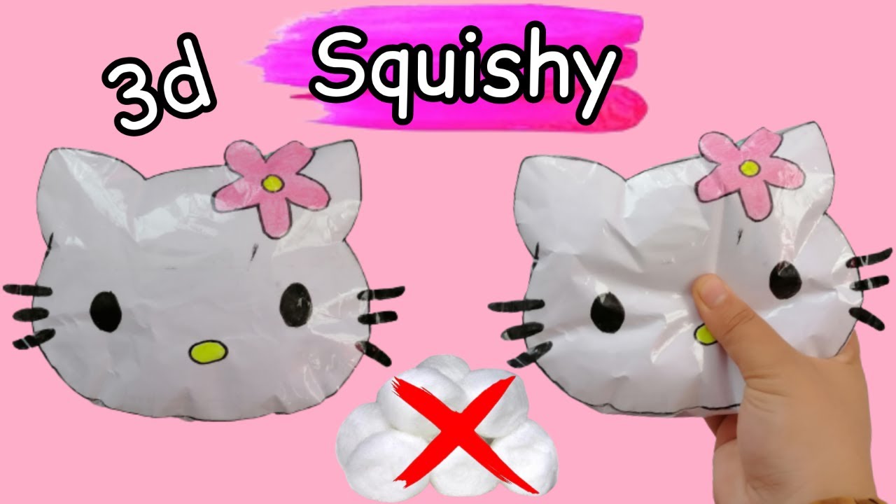 Kitty paper squishy🐱🐾paper squishy tutorial/paper squishy ideas# ...