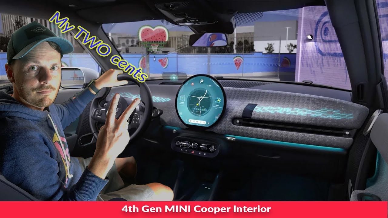 New MINI Cooper Interior Details: My TWO Cents! - YouTube