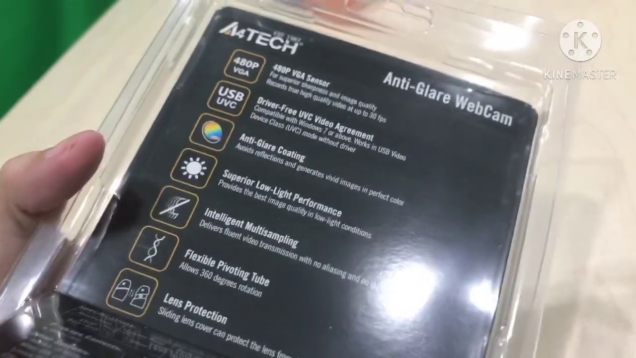 Actual Unboxing of A4Tech PK-635G 16MP Anti Glare Webcam - YouTube