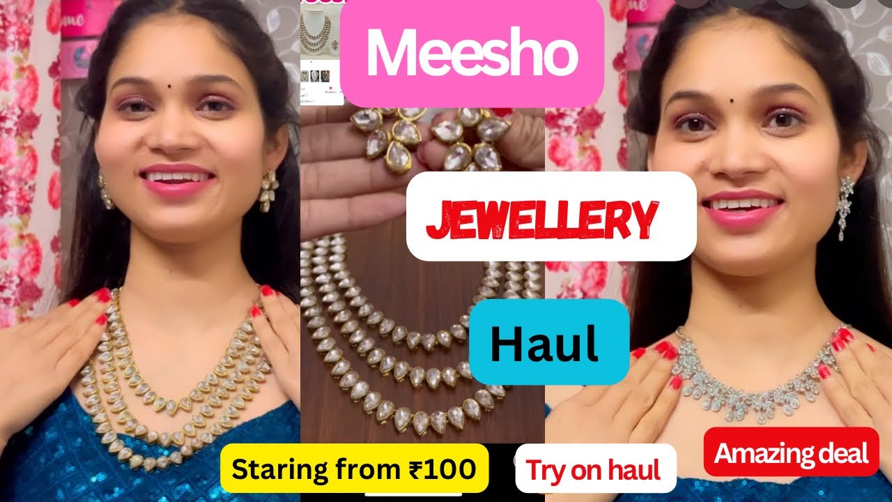 Meesho jewellery haul 🤩| meesho jewellery set | jewellery set from ...