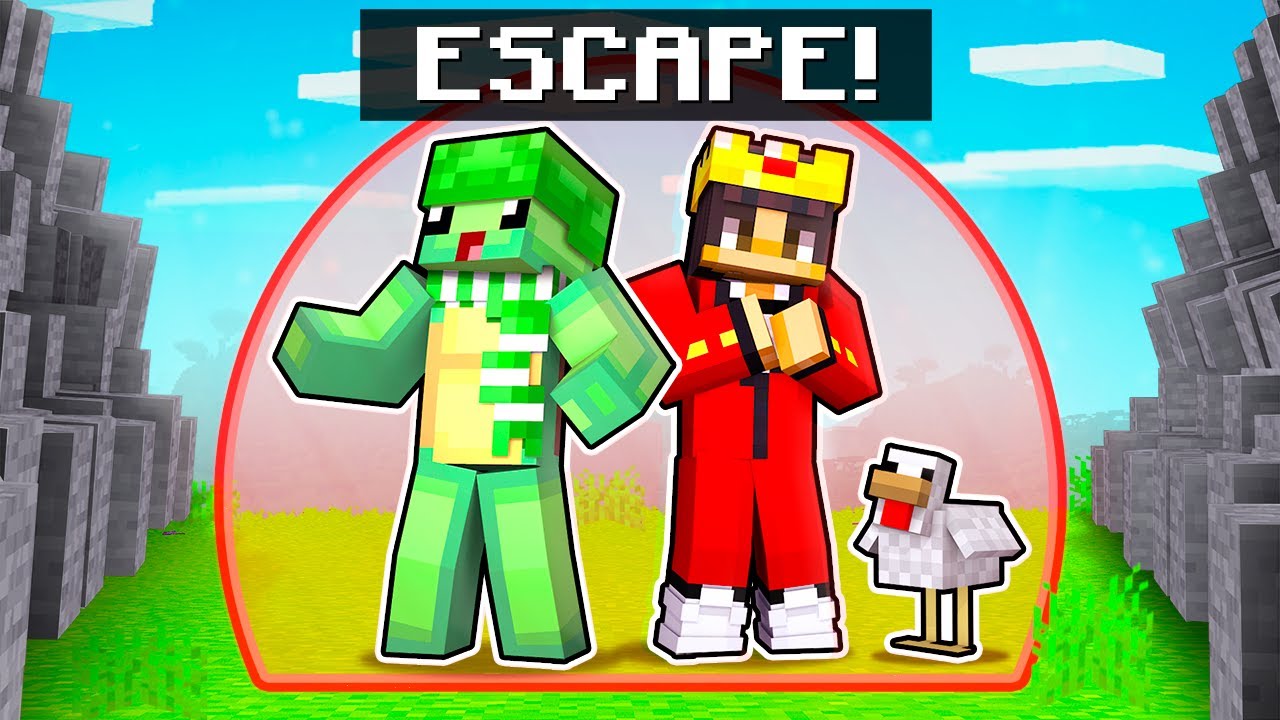 ESCAPE THE BORDER in Minecraft! - YouTube