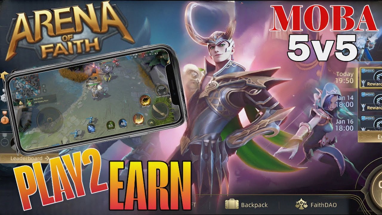 ARENA OF FAITH GAMEPLAY P2E MOBA 5v5 NFT GAME FOR ANDROID/iOS 2025 ...