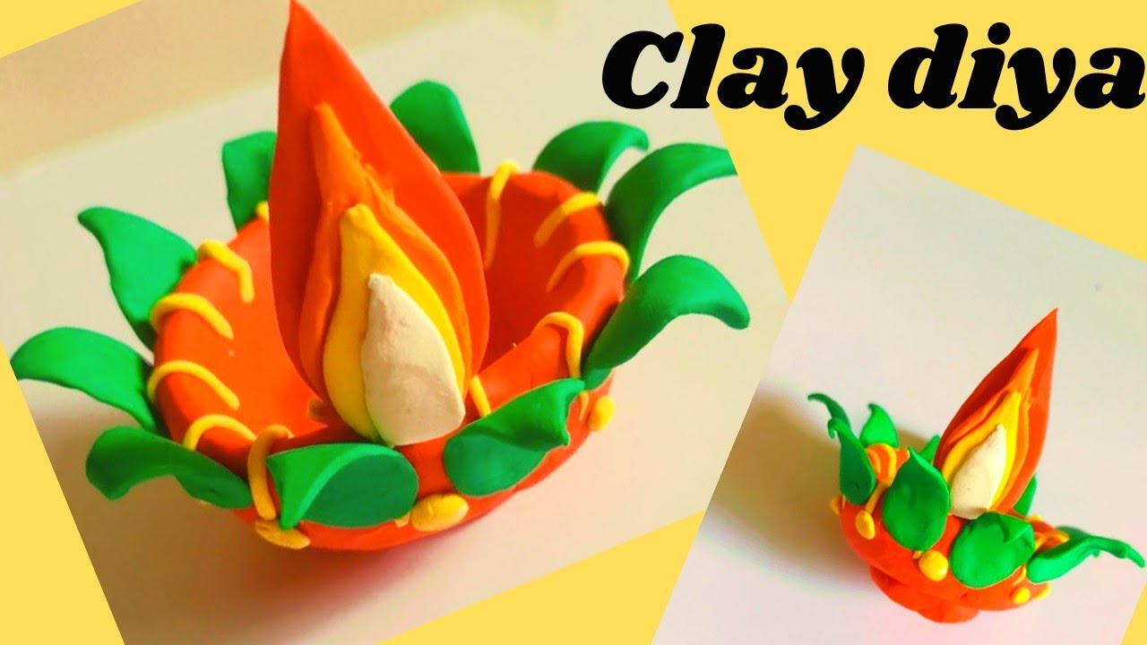 Div's masti😍🥰.Diy clay diya making at home|#claydiyatutorial. how to ...