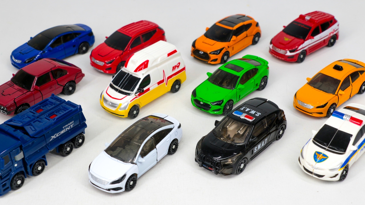 HelloCarbot Micro Mini Car Truck Police Taxi Sonata 12 Vehicle Car Toys ...