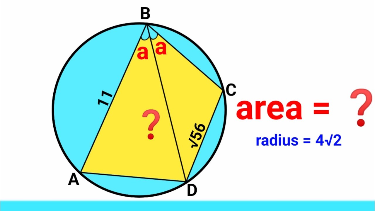 Can you find area of yellow Quadrilateral? | (Fun Geometry) | #math # ...