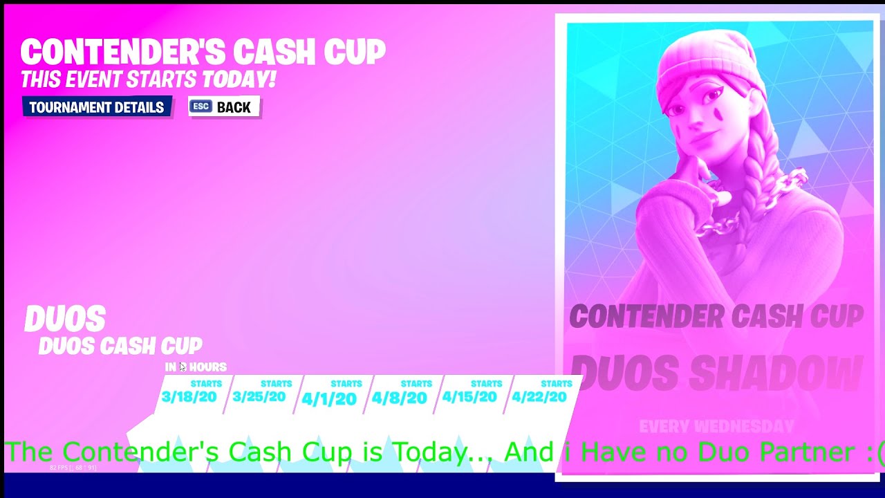 I Need a Duo Partner For "Duos Contender cash cup" - YouTube