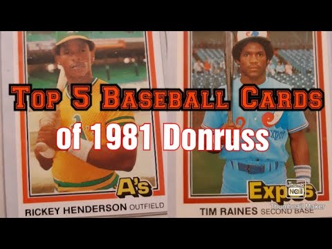 Top 5 Baseball Cards of 1981 Donruss - YouTube