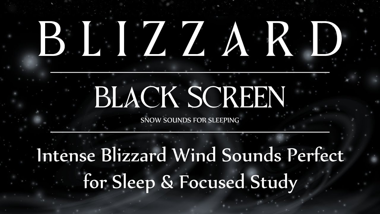 Intense Blizzard Wind Sounds Perfect for Sleep & Focused Study - Wild ...