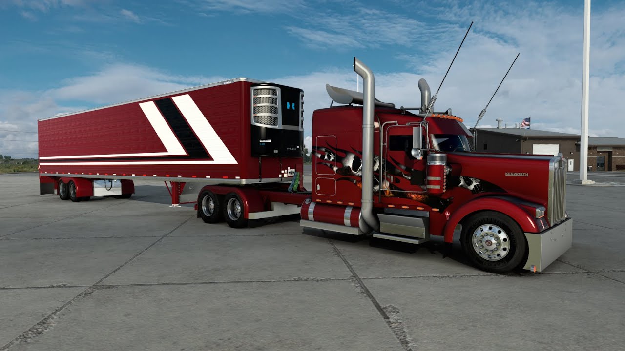 ATS. Jon Ruda's KW Highwaykiller W900L - YouTube