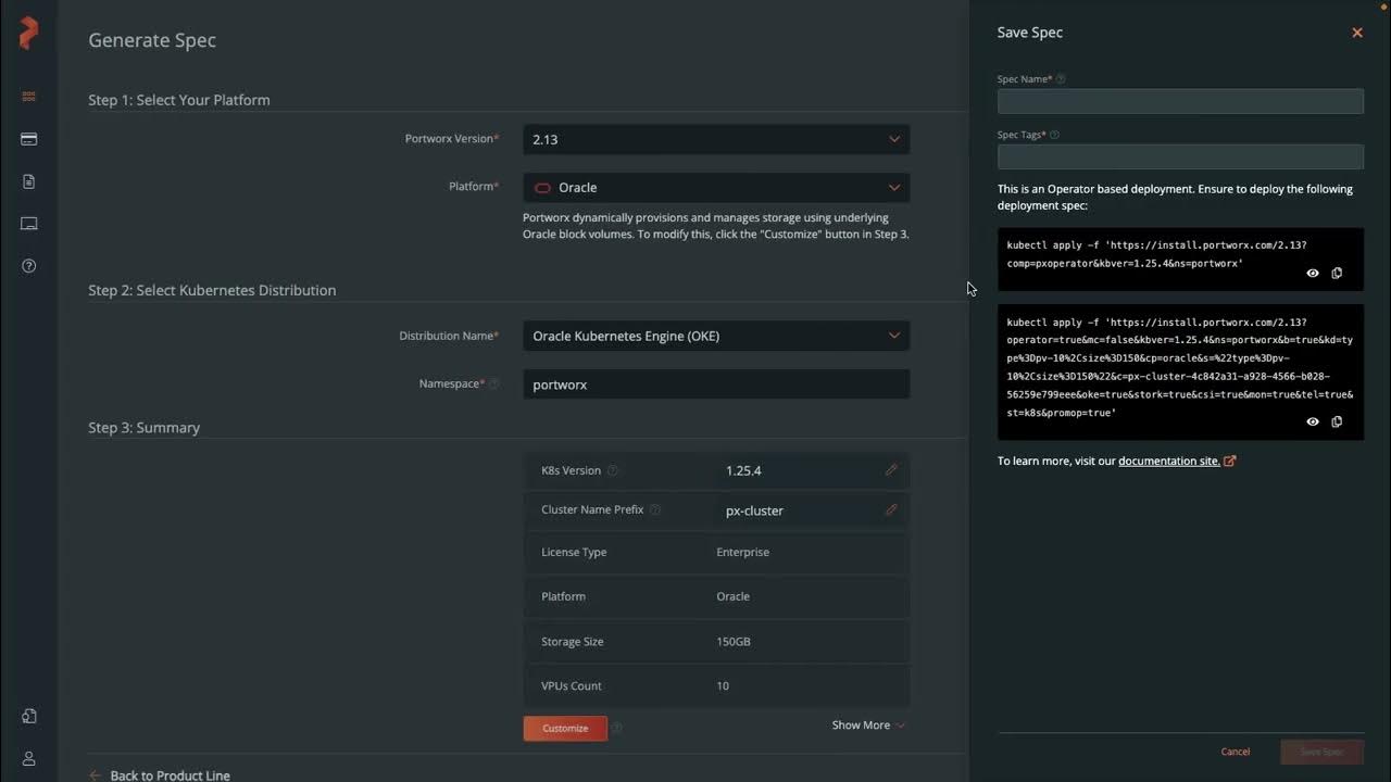 Portworx Enterprise Installation on an Oracle Container Engine for ...