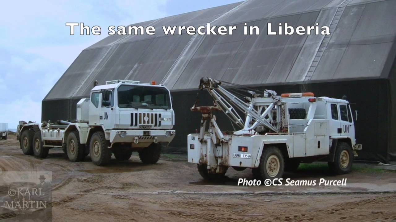 Irish Army Leyland DAF 4x4 Wrecker & GS in use - YouTube